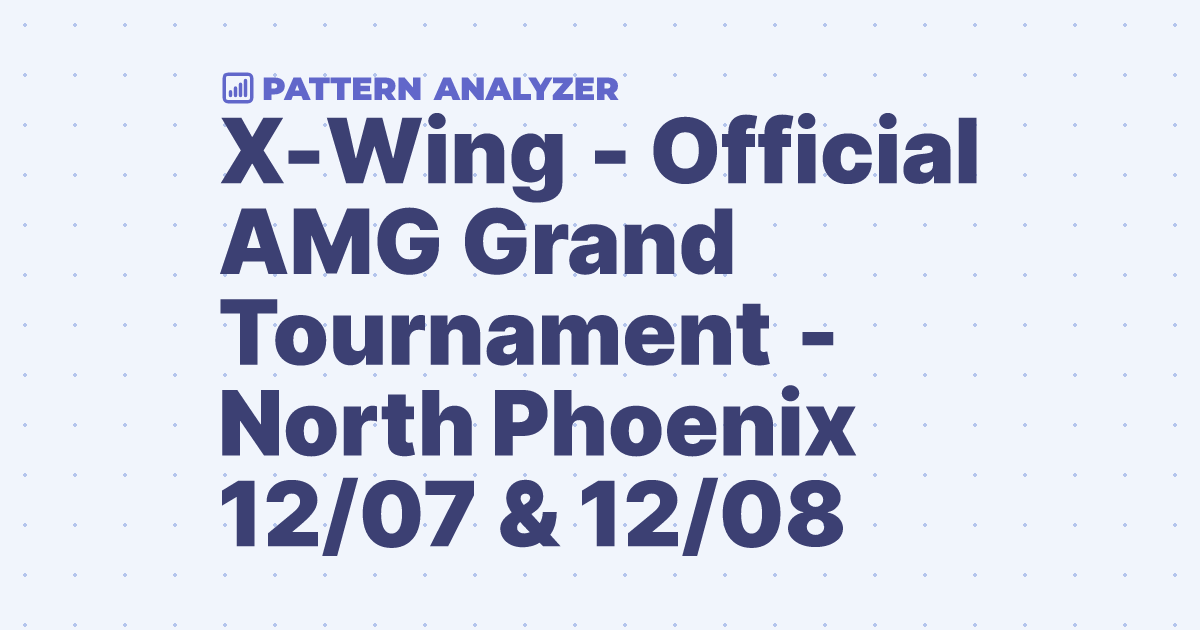 X-Wing - Official AMG Grand Tournament - North Phoenix 12/07 & 12/08 | Pattern Analyzer